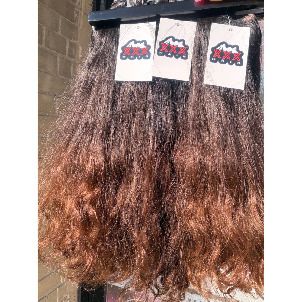 Hair | 18 Raw Indonesian Natural Curly Ombre Brown Hair Bundle | Poshmark